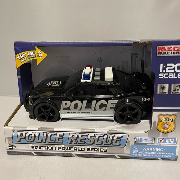 Number | Toys | Friction Powered Police Car Toy Rescue Vehicle With ...